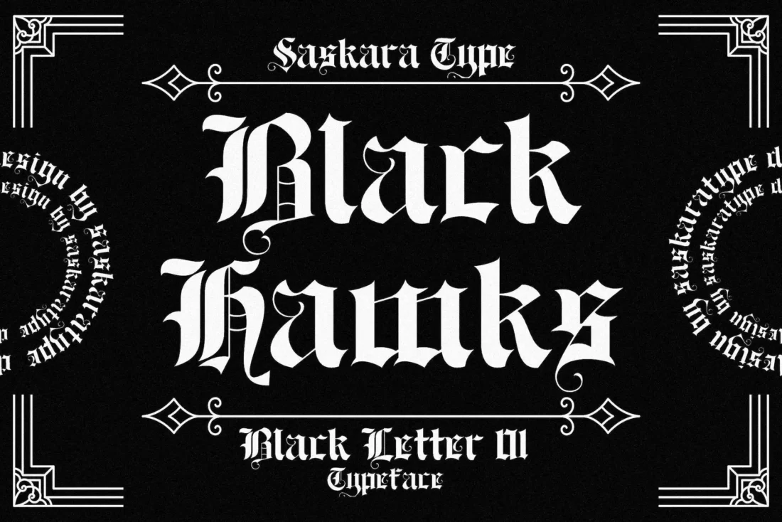 Black Hawks Font | Design Shack