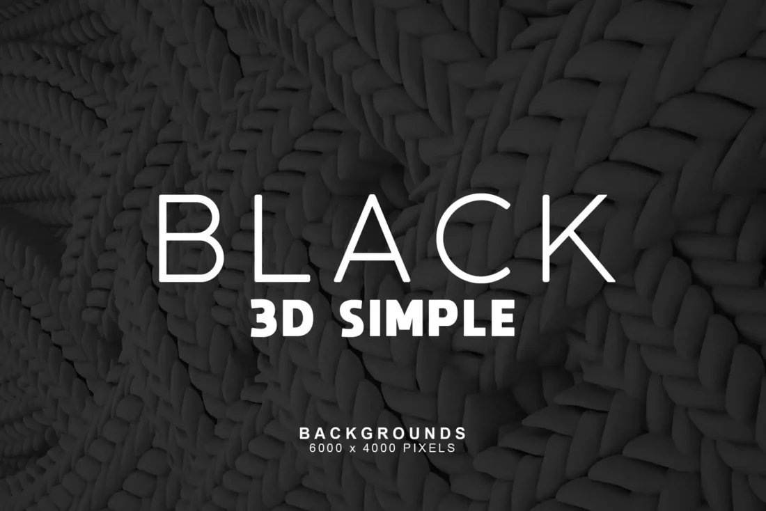 Simple 3D Black Backgrounds | Design Shack
