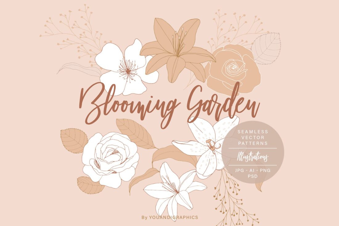 20+ Best Floral Vectors (Backgrounds, Patterns & Borders) | Design Shack