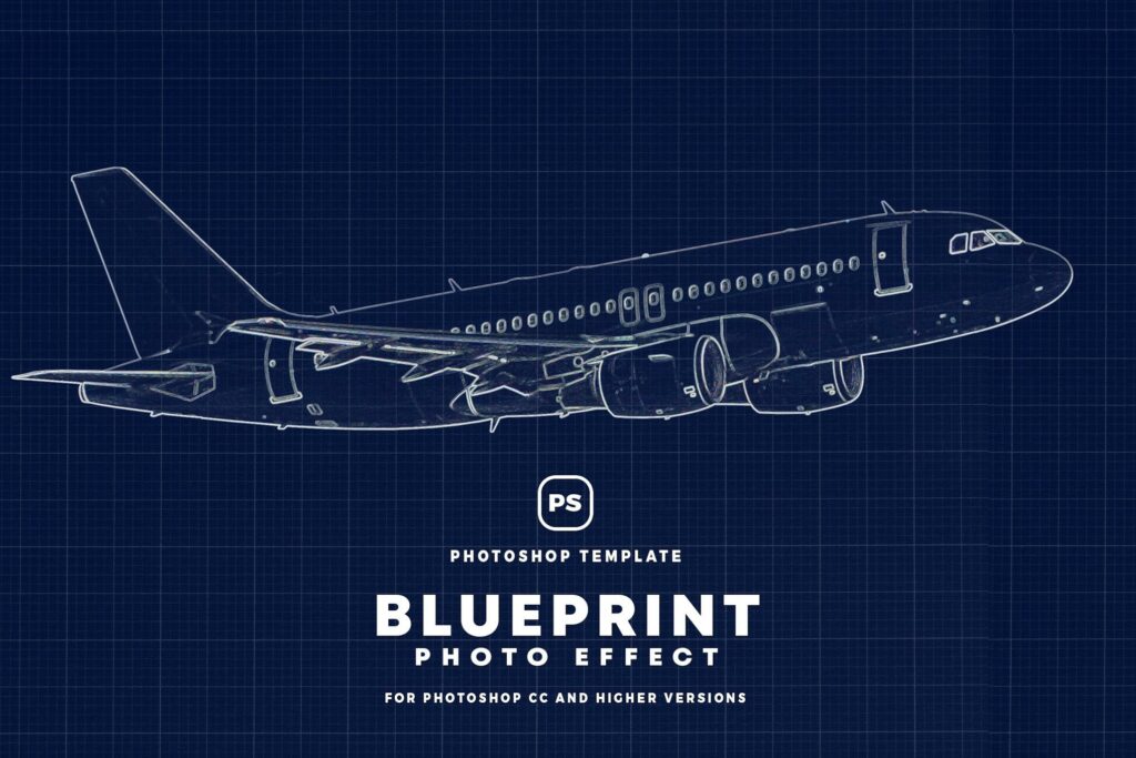 20+ Photoshop Blueprint Effects & Actions | Design Shack