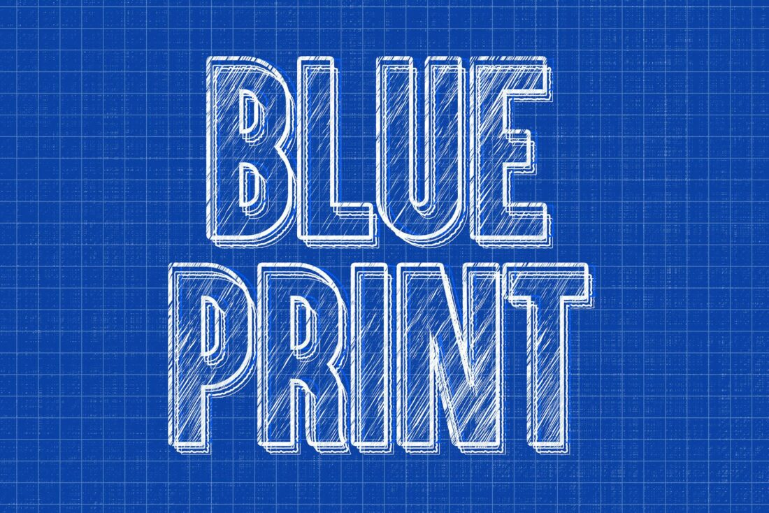20+ Photoshop Blueprint Effects & Actions | Design Shack