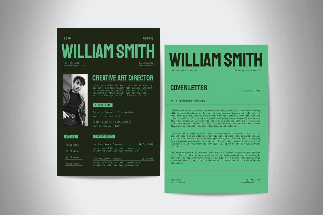 25+ Best Canva Resume & CV Templates - Shack Design