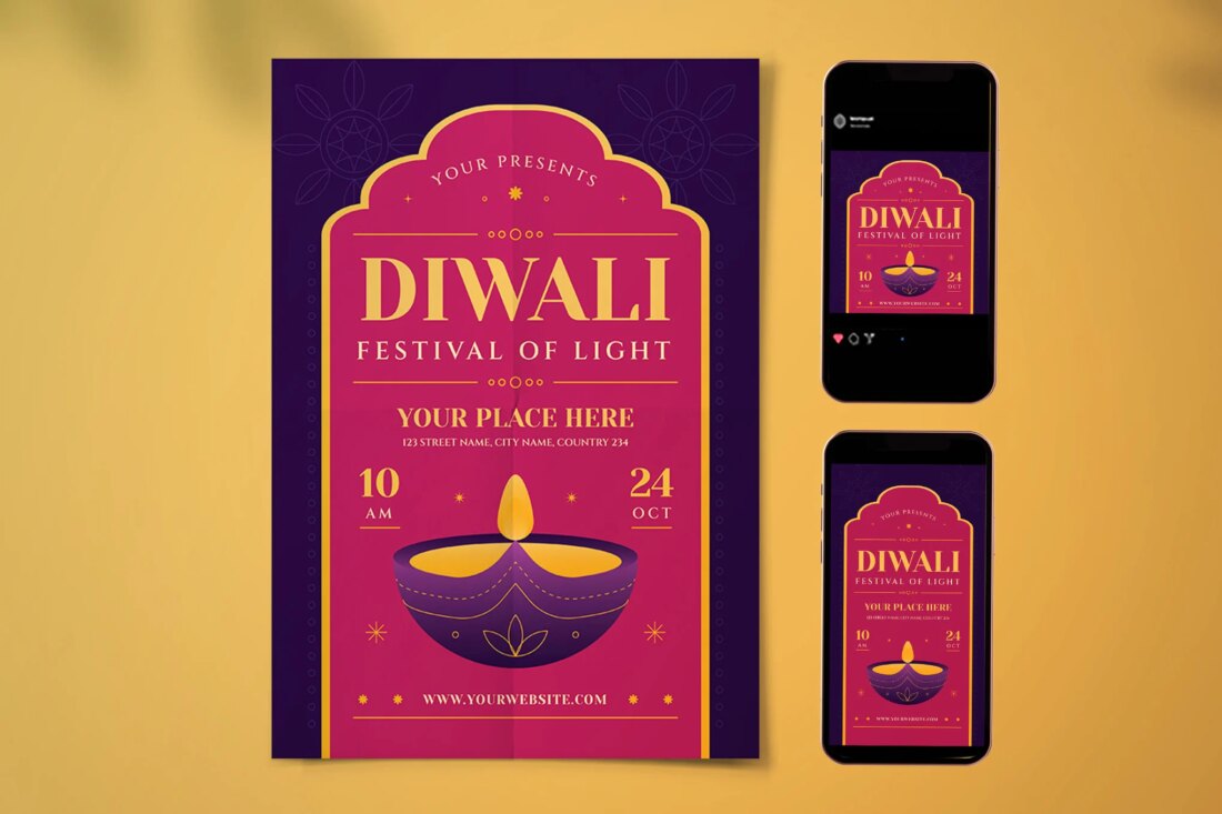25+ Diwali Mockups, Icons, Graphics & Resources | Design Shack