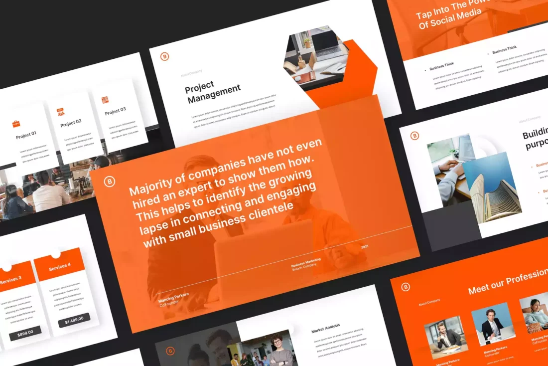 BREACH Business Pitch Deck Template | Design Shack