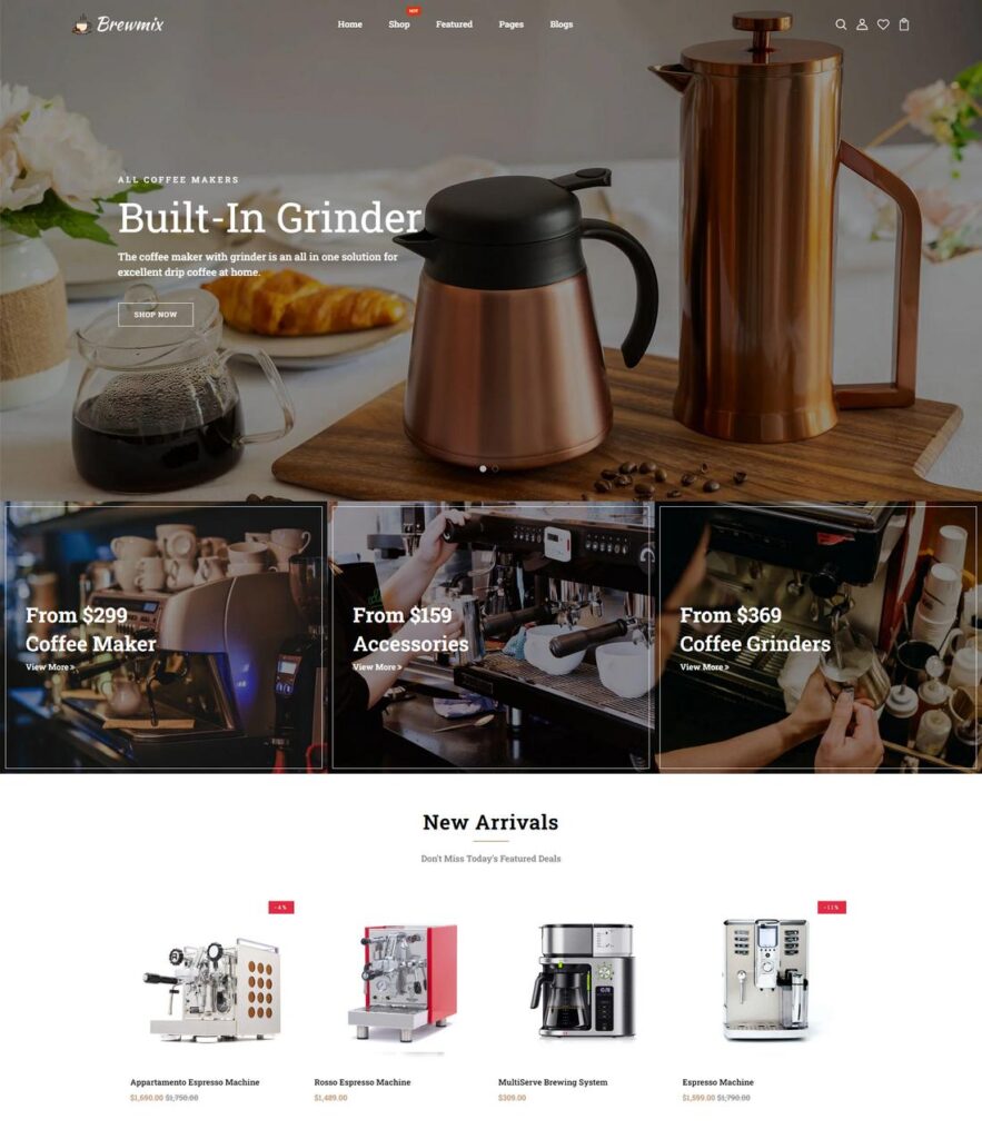 20+ Best Shopify Themes for Coffee Stores - Shack Design