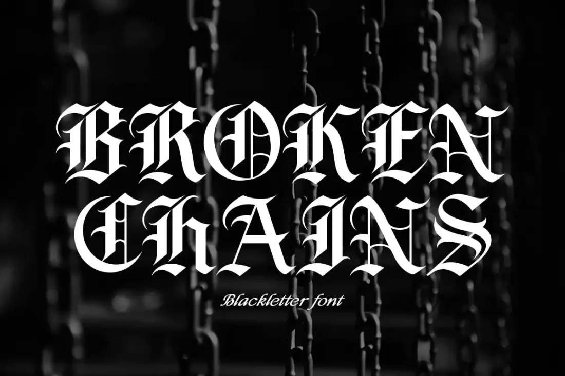 Broken Chains Font | Design Shack