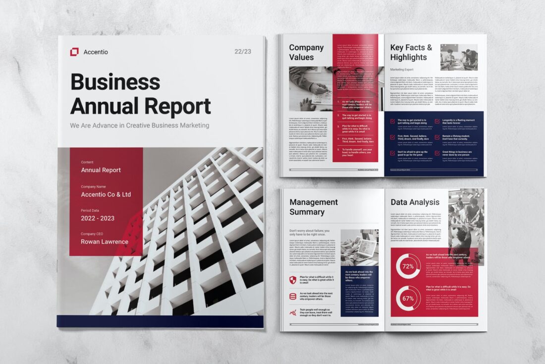 70+ Annual Report Templates (Word & InDesign) 2024 | Design Shack