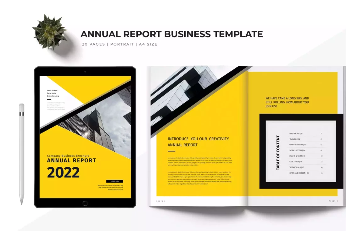 Business Annual Report Template Layout | Design Shack