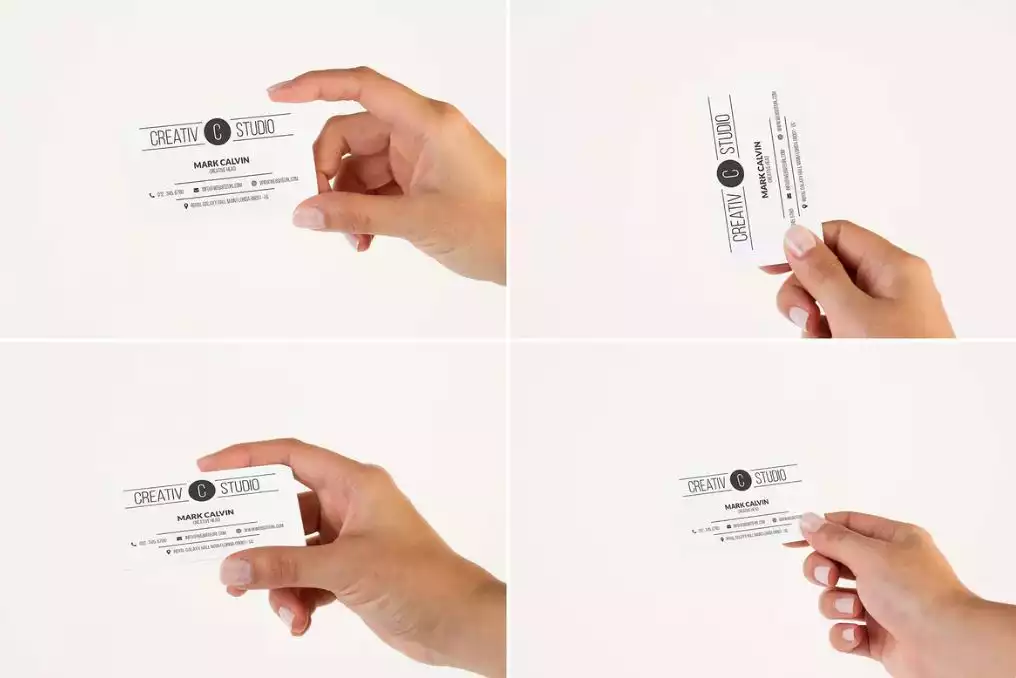 Hand Business Card Mockup Template | Design Shack