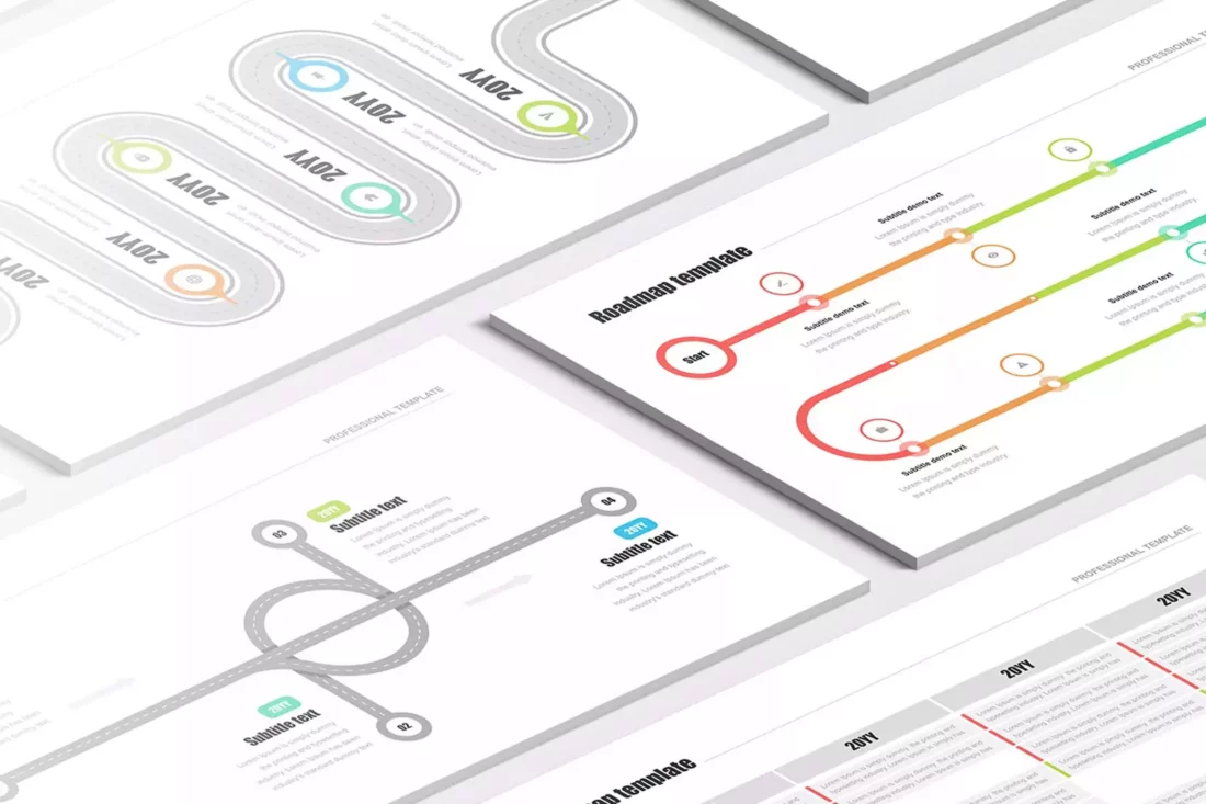 Roadmap PowerPoint Template | Design Shack