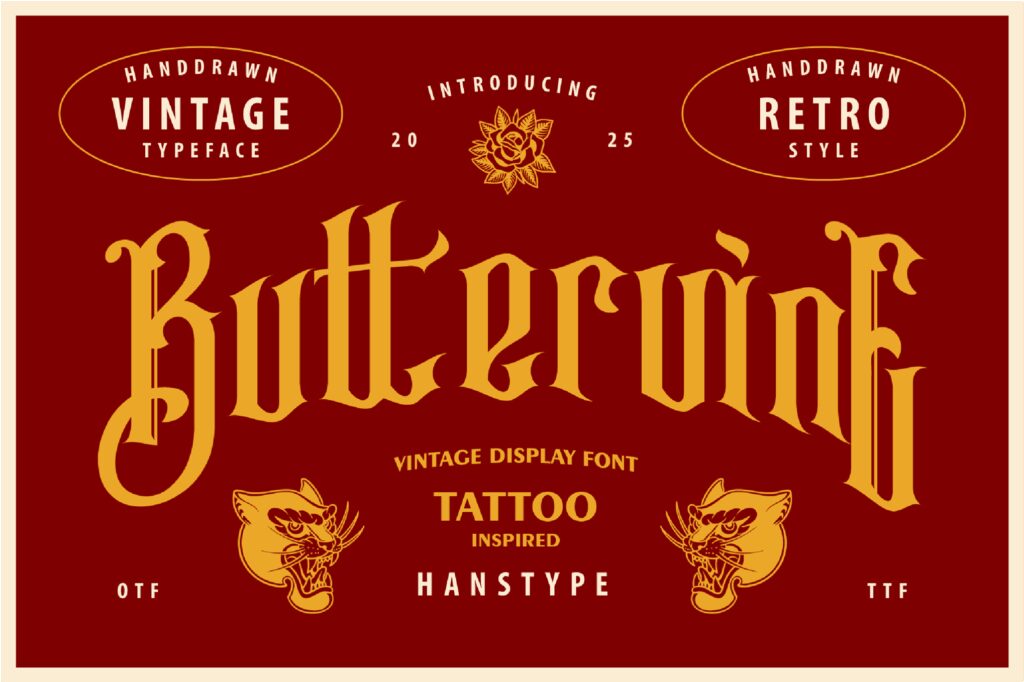90+ Best Tattoo Fonts & Lettering 2025 | Design Shack