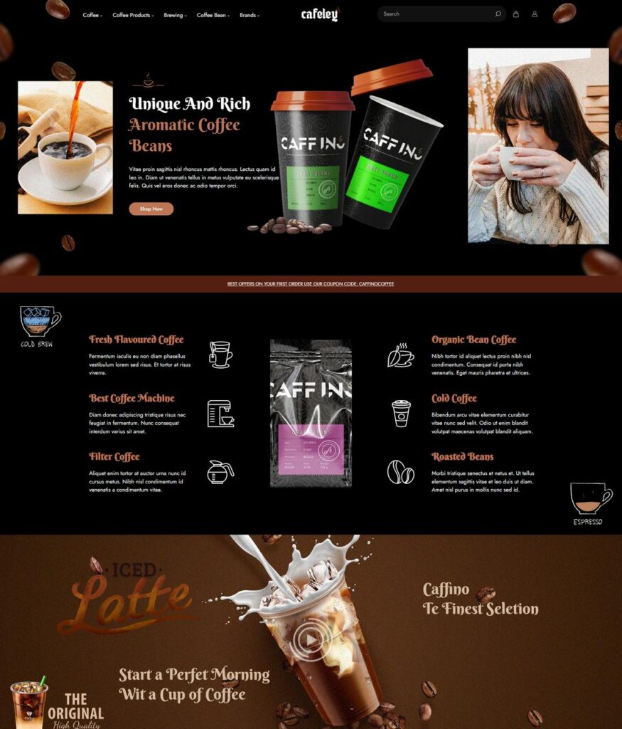 20+ Best Shopify Themes for Coffee Stores - Shack Design