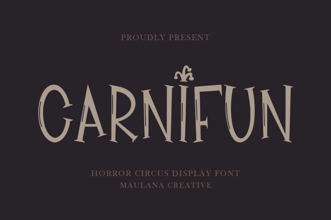 20+ font sirkus terbaik (vintage + huruf sirkus modern) - desainae.com