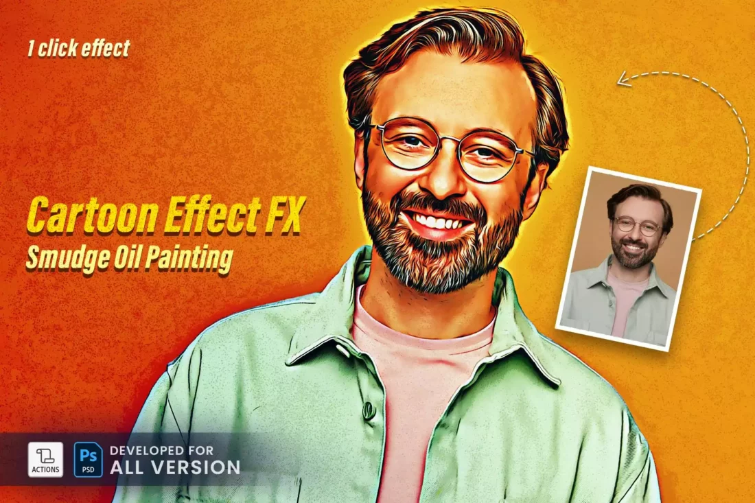 Cartoon Effect FX Photoshop Action | Design Shack