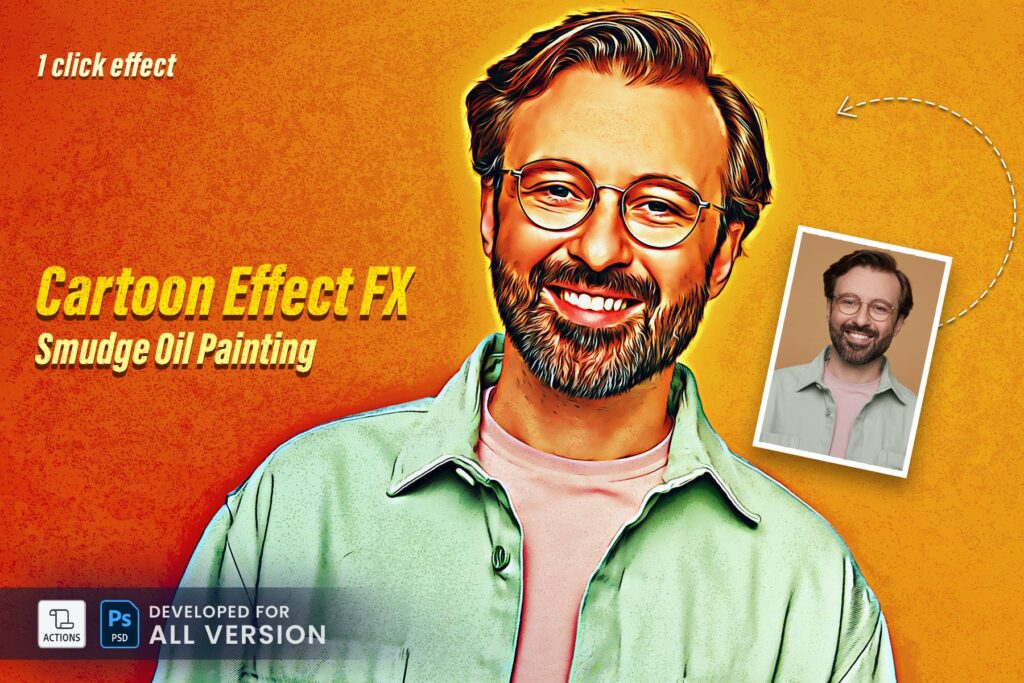 50+ Best Photoshop Cartoon Effects (Photo to Cartoon Actions & Plugins ...