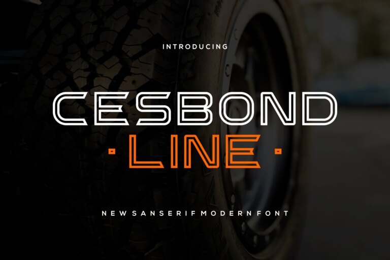 25+ Best Line Fonts With Creative Letterforms | Design Shack