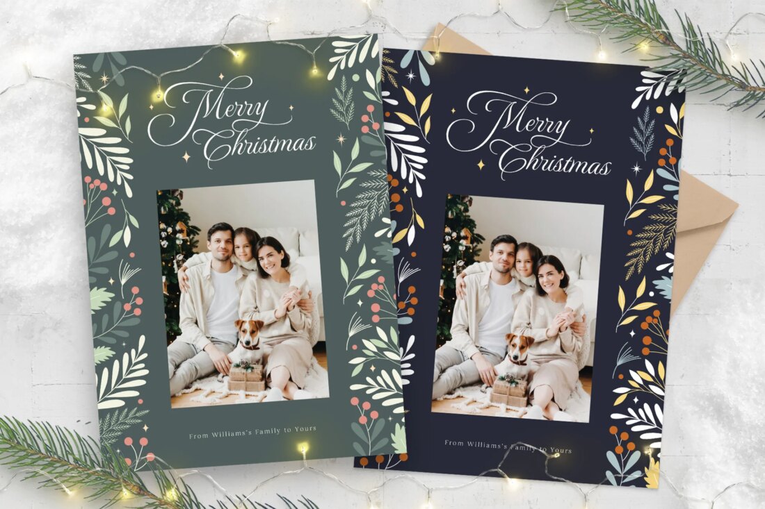 30+ Best Christmas Card Templates for Photoshop - Shack Design