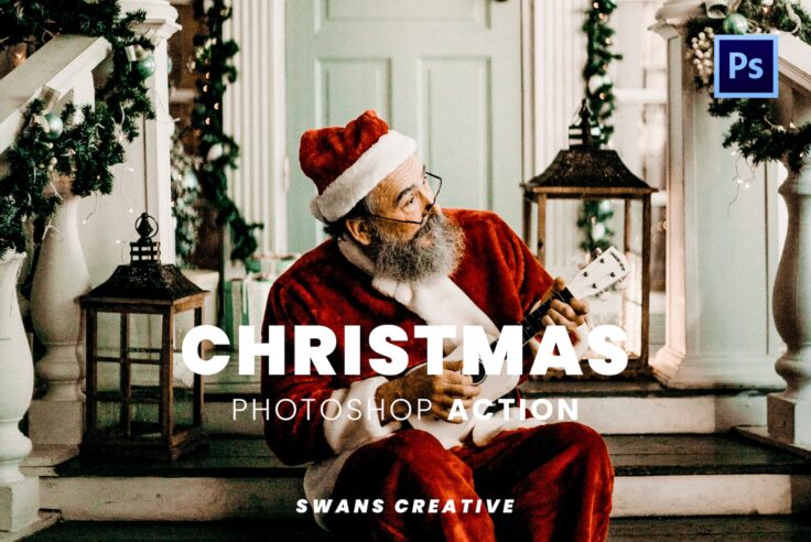 25+ Christmas Photoshop Brushes, Actions & Text Effects | Design Shack