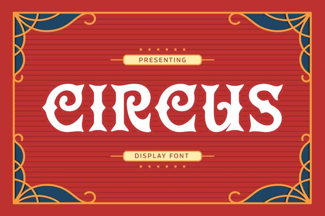 20+ Best Circus Fonts (Vintage + Modern Circus Letters) | Design Shack