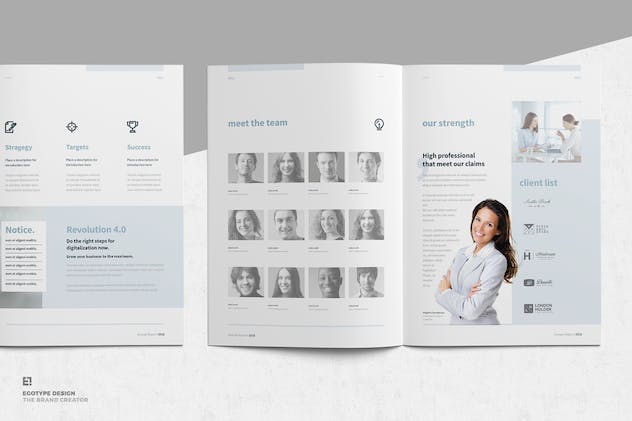 Clean Annual Report Template | Design Shack