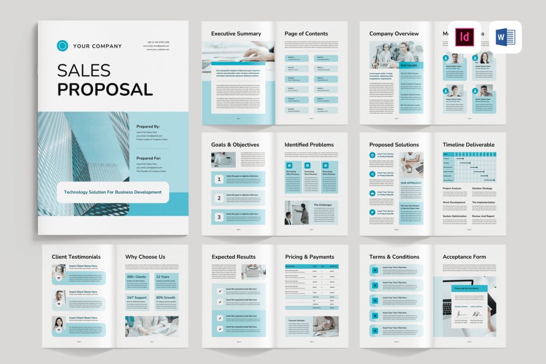 45+ Best Business & Project Proposal Templates for Microsoft Word 2025 ...