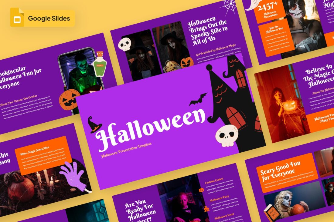 20+ Spooky Halloween Google Slides Templates & Themes | Design Shack