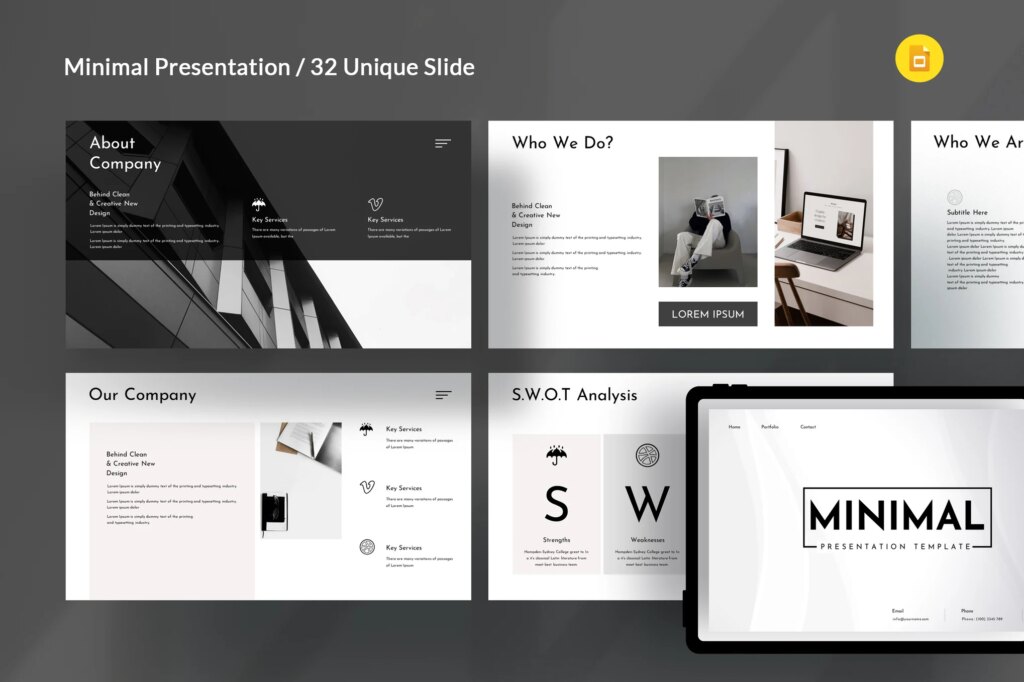 50+ Minimalist + Simple Google Slides Themes (Minimal Designs) | Design ...