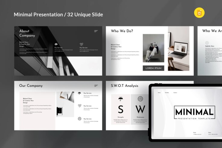 50+ Minimalist + Simple Google Slides Themes (Minimal Designs) | Design ...