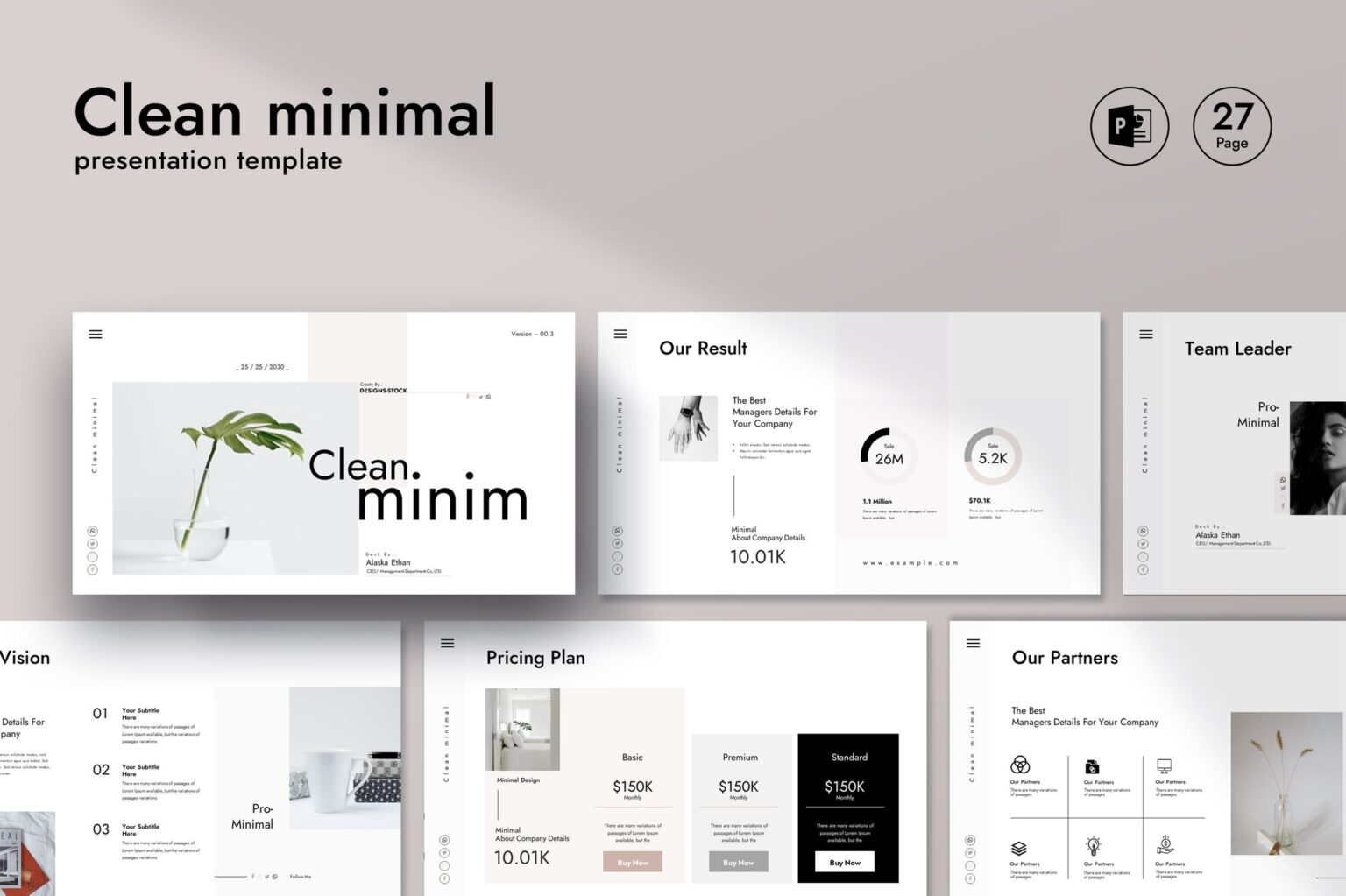 50+ Best Clean PowerPoint Templates (Free & Pro) | Design Shack