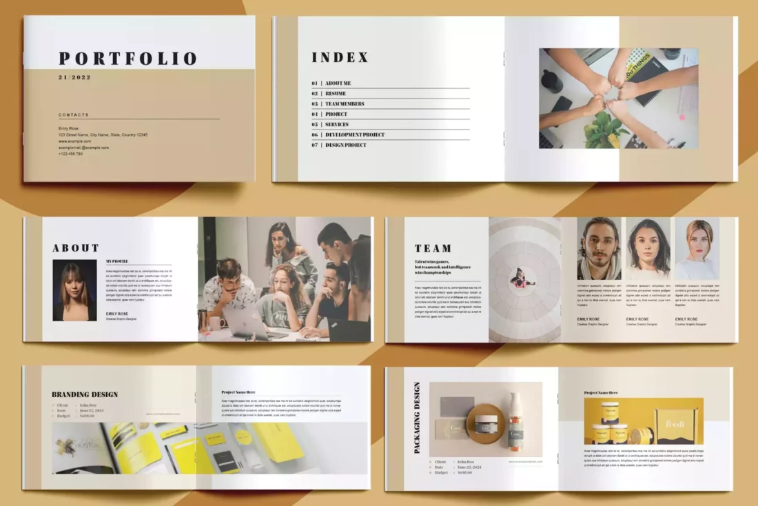 Clean Portfolio Magazine InDesign Template | Design Shack