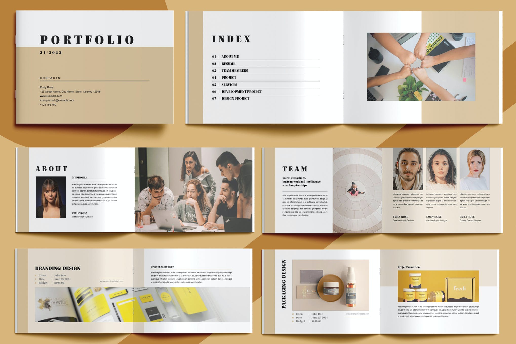 Clean Portfolio Magazine InDesign Template | Design Shack