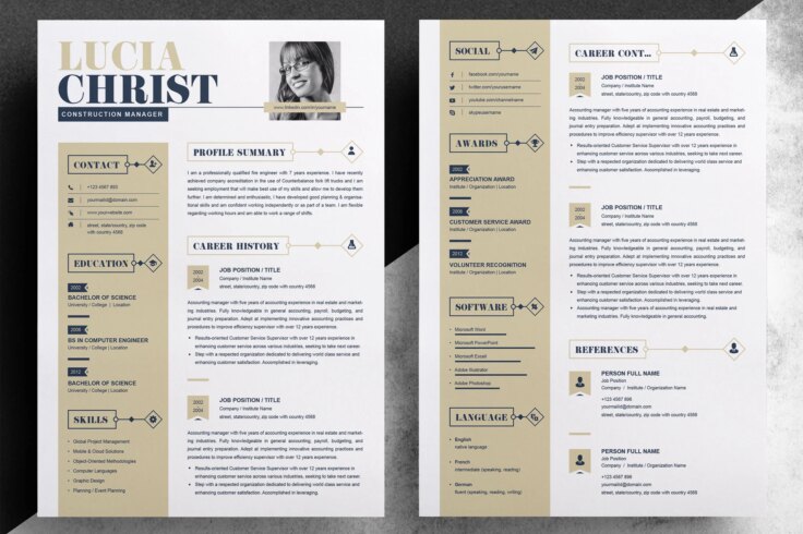100+ Best CV & Resume Templates 2025 | Design Shack