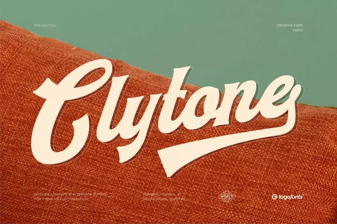 Clytone 50s Style Retro Font | Design Shack