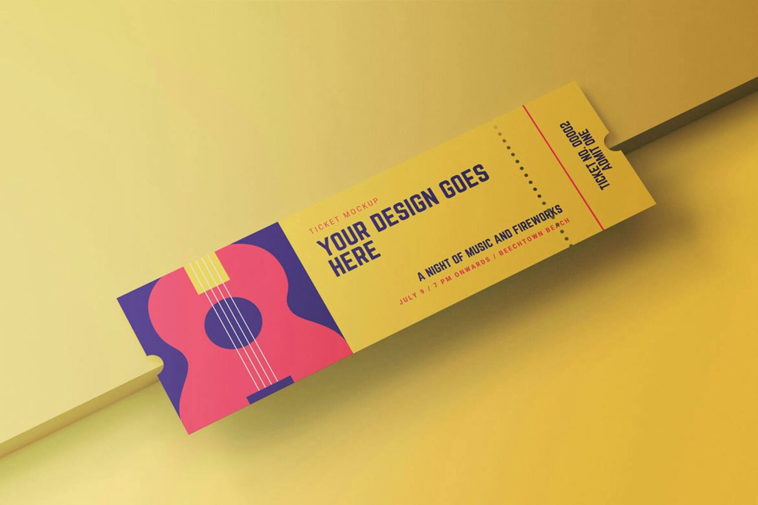 25+ Best Ticket Mockups (Events, Concerts, Plane, & More) | Design Shack