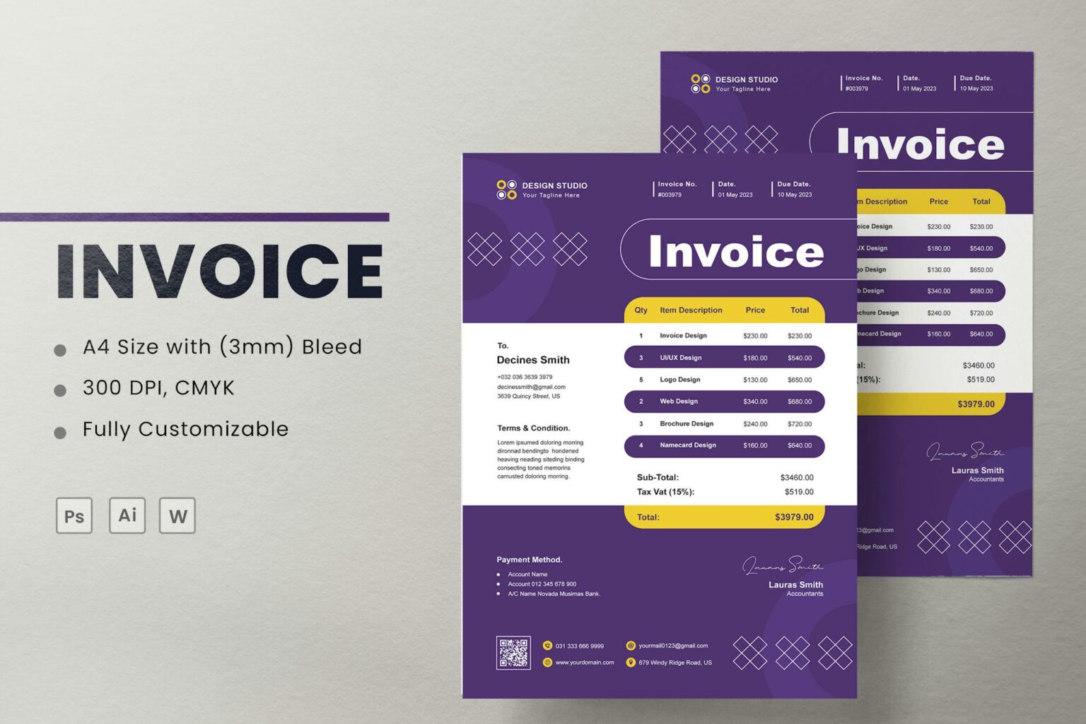 40+ Best Invoice Templates for Word (Free & Pro) 2025 | Design Shack
