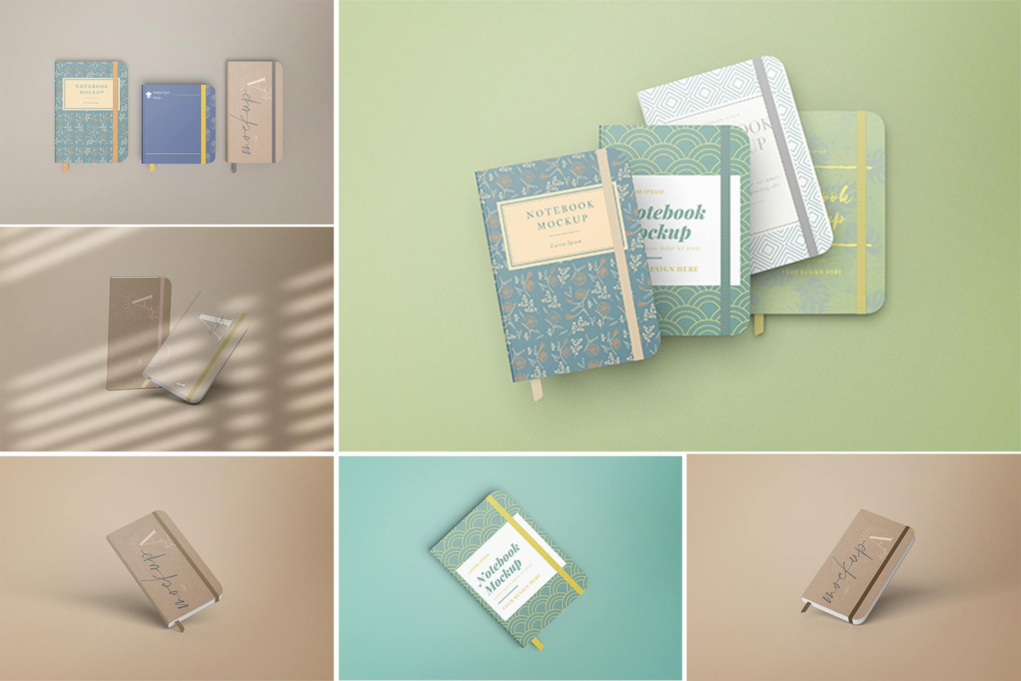 Colorful Notebook Mockups PSD | Design Shack