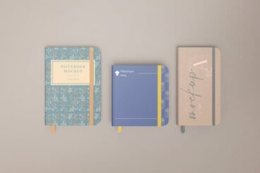 Colorful Notebook Mockups PSD | Design Shack