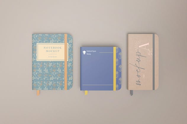 Colorful Notebook Mockups PSD | Design Shack
