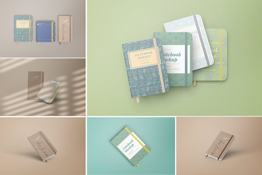 25+ Notebook Mockup Templates (Spiral Notebooks + More) – Yes Web Designs