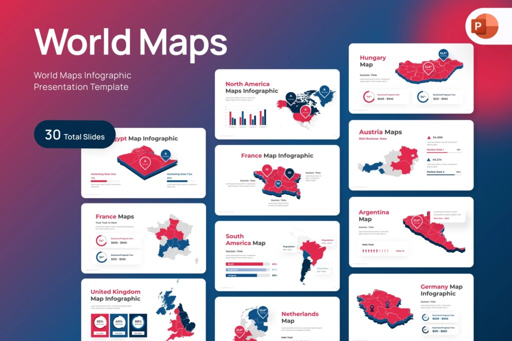 20+ Best World Map Templates for Designers (Free & Pro) | Design Shack