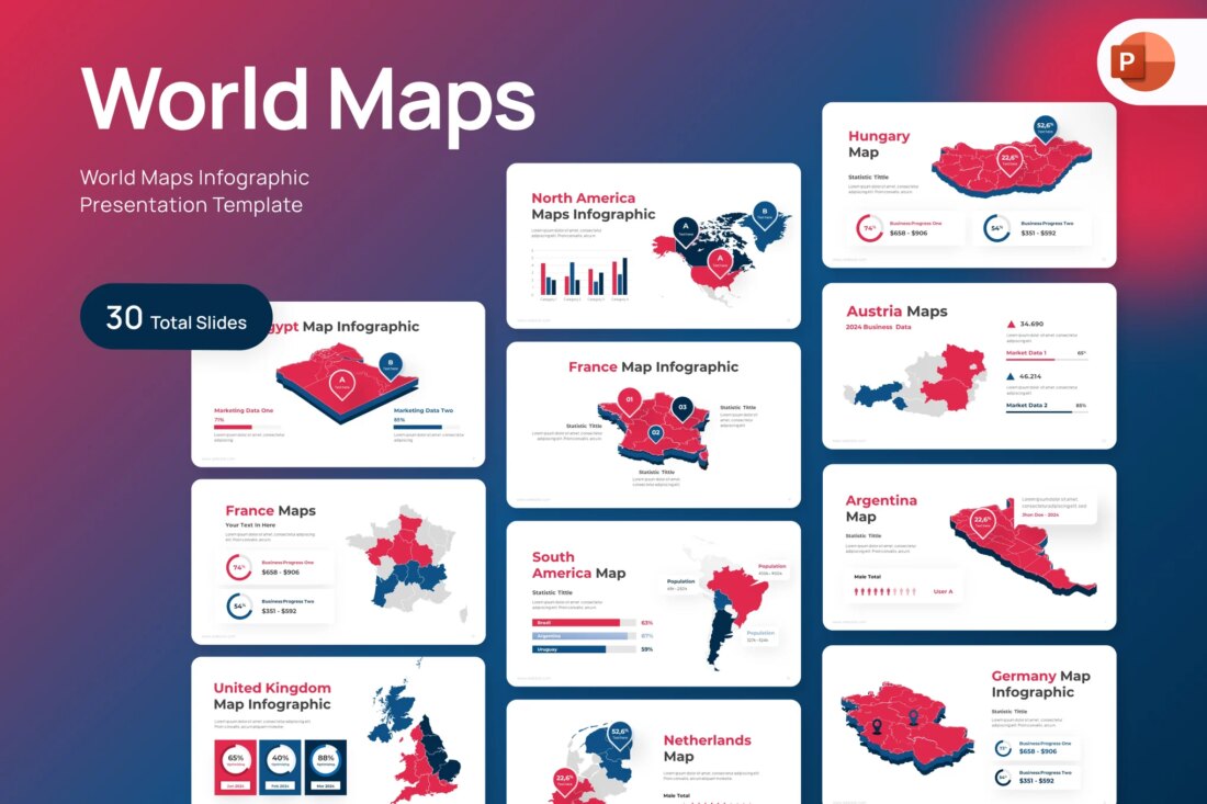 20+ Best World Map Templates for Designers (Free & Pro) | Design Shack