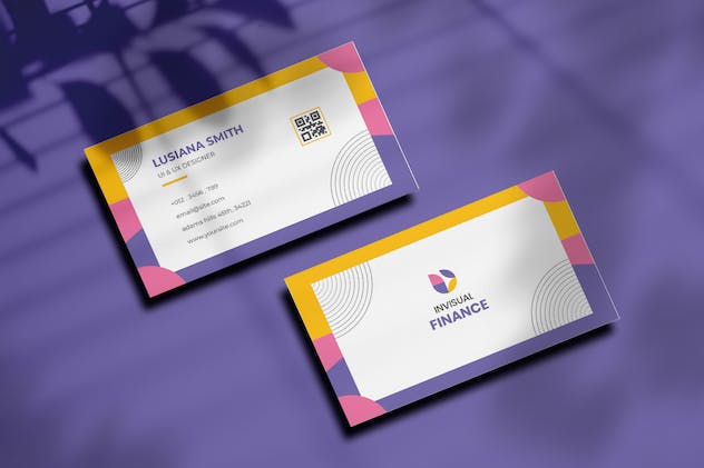 Colourful Purple Business Card | Design Shack