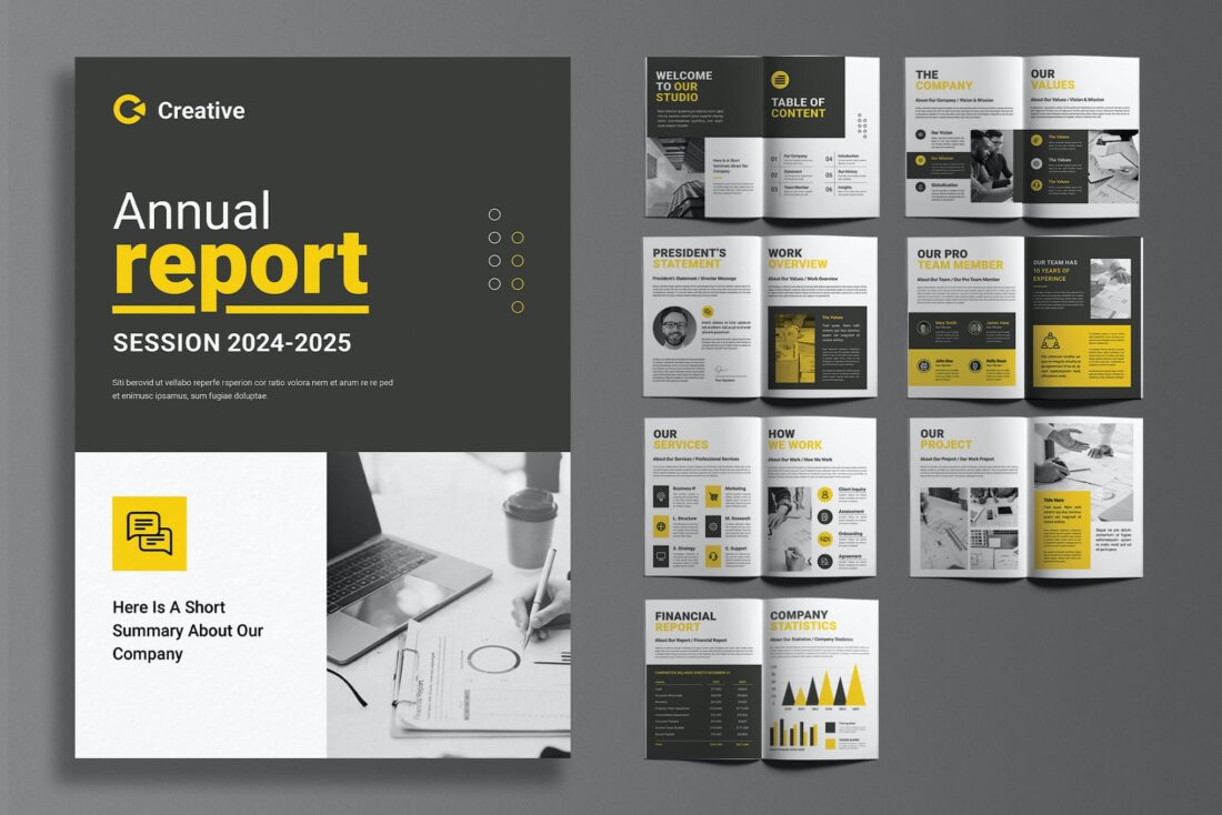 70+ Annual Report Templates (Word & InDesign) 2024 | Design Shack