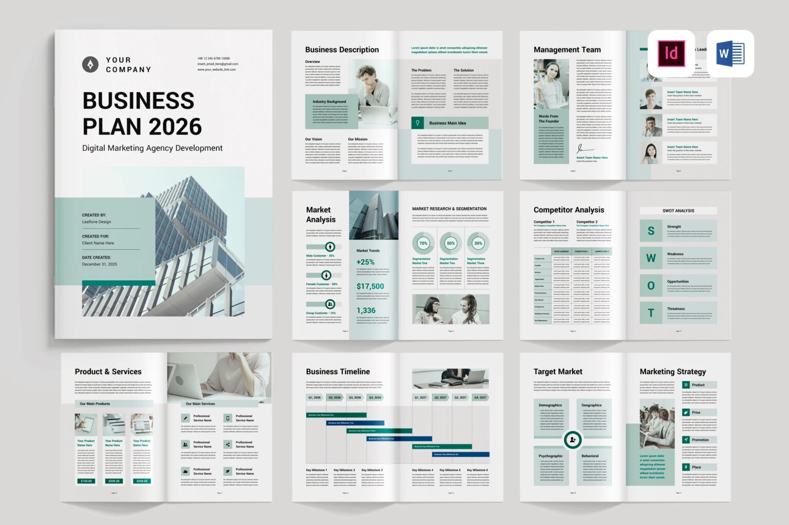 40+ Best Business Plan Templates for Word 2025 | Design Shack