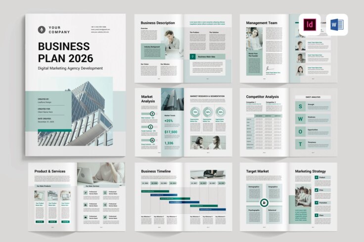 40+ Best Business Plan Templates for Word 2025 | Design Shack