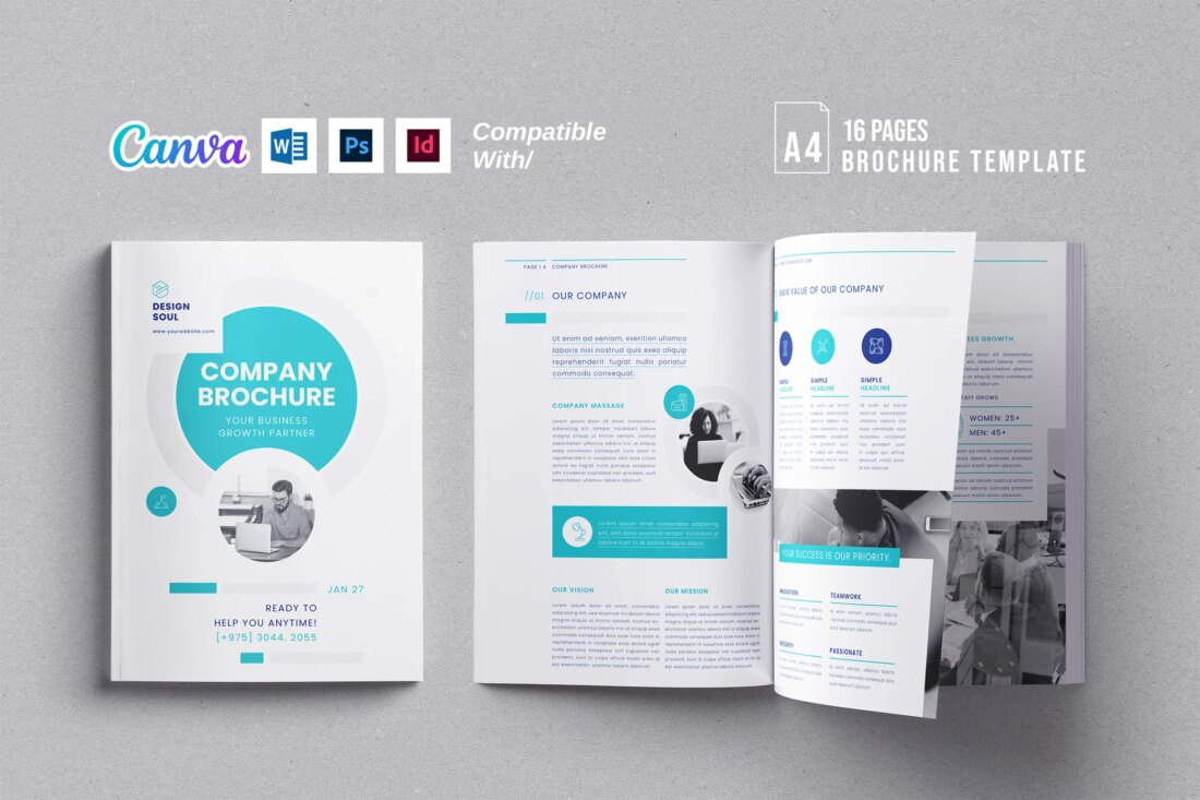 20+ Best Canva Brochure Templates (Tri-Fold & More) | Design Shack