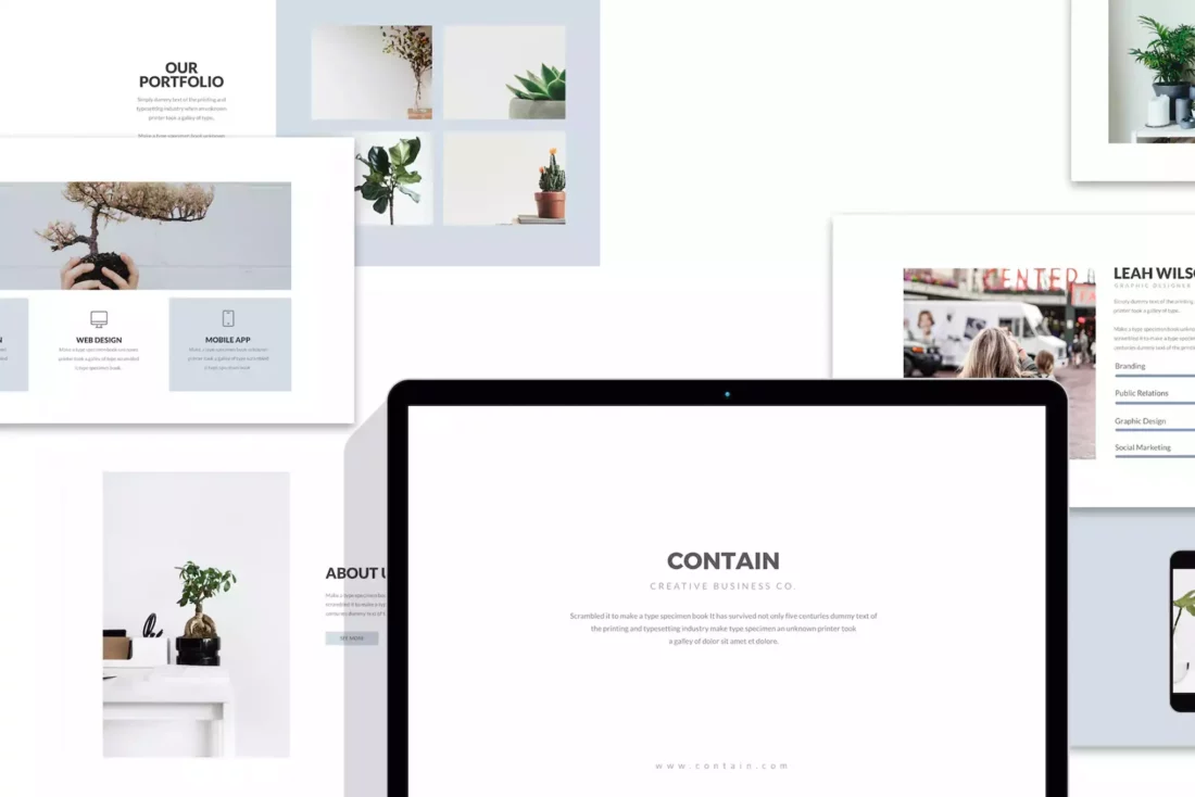 Contain Presentation Template | Design Shack