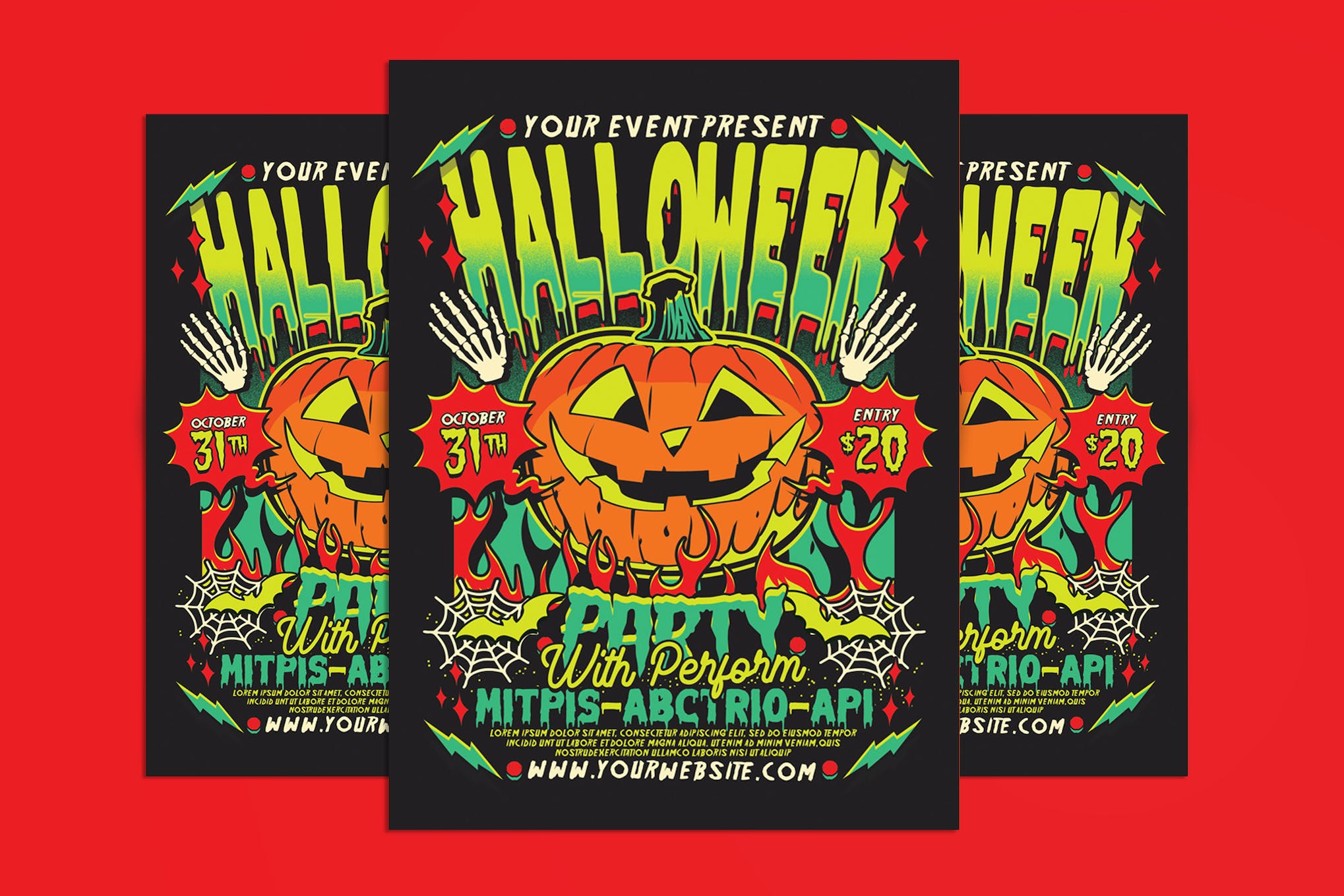 Minimal Halloween Flyer Template | Design Shack