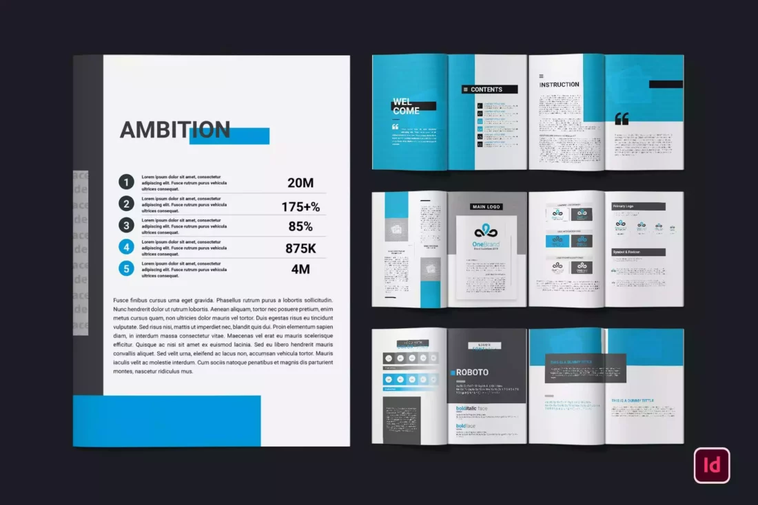 Corporate Brand Manual InDesign Template | Design Shack