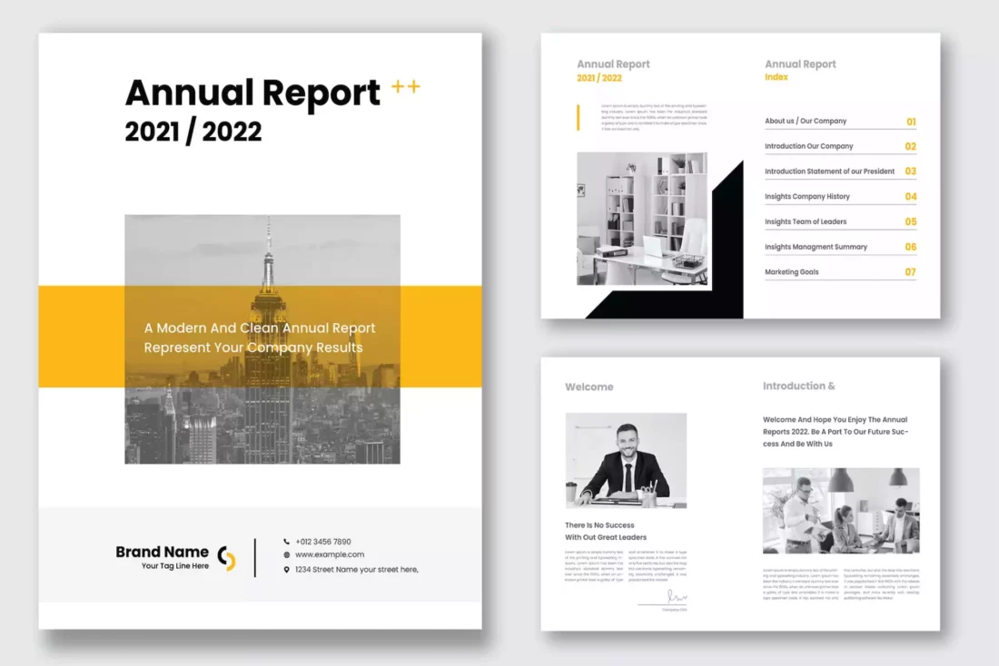 Creative Annual Report Template for InDesign | Design Shack